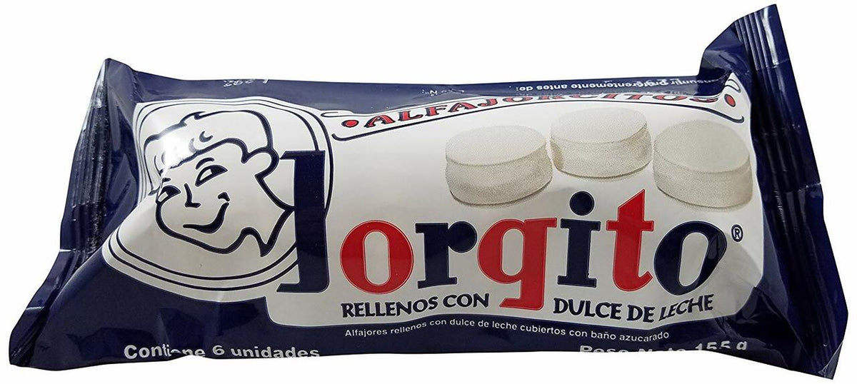 Alfajorcitos Jorgito mini Blanco con Merengue, 160 g [Sandwich Cookies ...